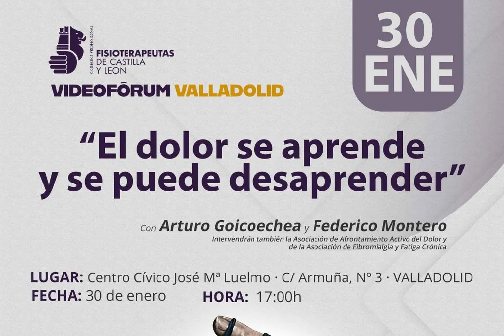“El dolor se aprende y se puede desaprender”: videofórum en Valladolid ...